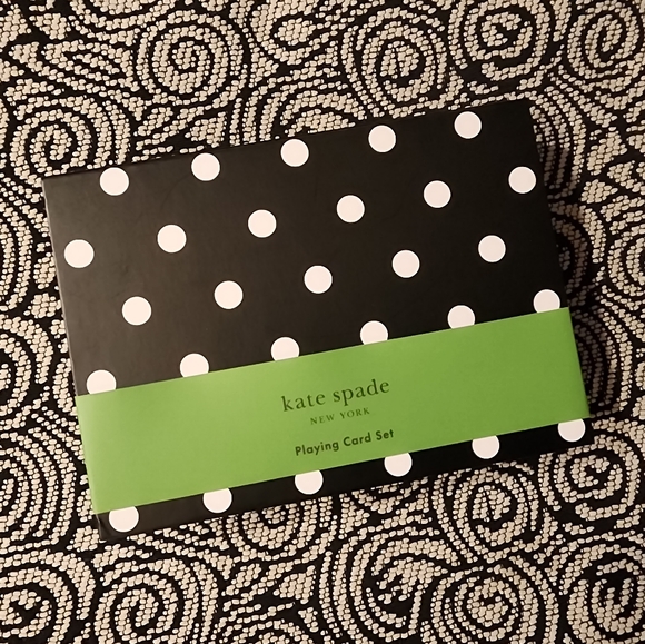 kate spade | Games | Nwt Kate Spade Playing Cards Set Cabana Dots Set ...